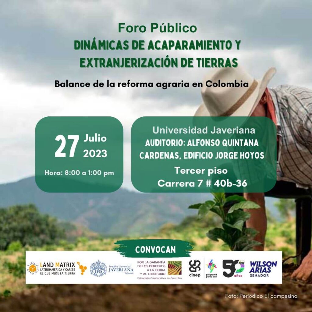 Dinámicas de acaparamiento y extranjerización de tierras. Balance de la ...